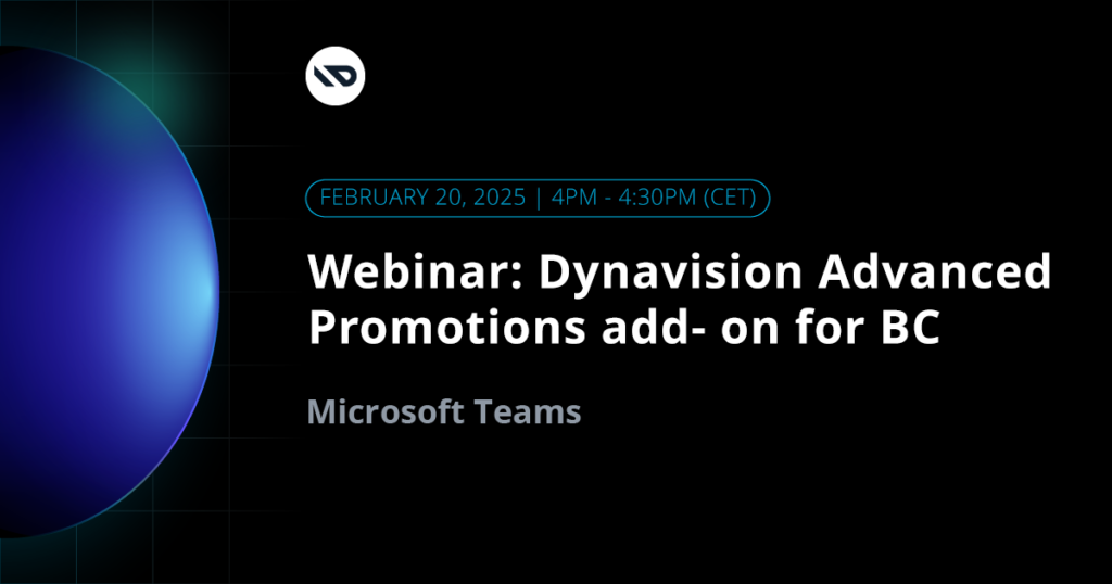 Webinar: Advanced Promotions engine for BC - Dynavision Webinar: Advanced Promotions engine for BC - Dynavision
